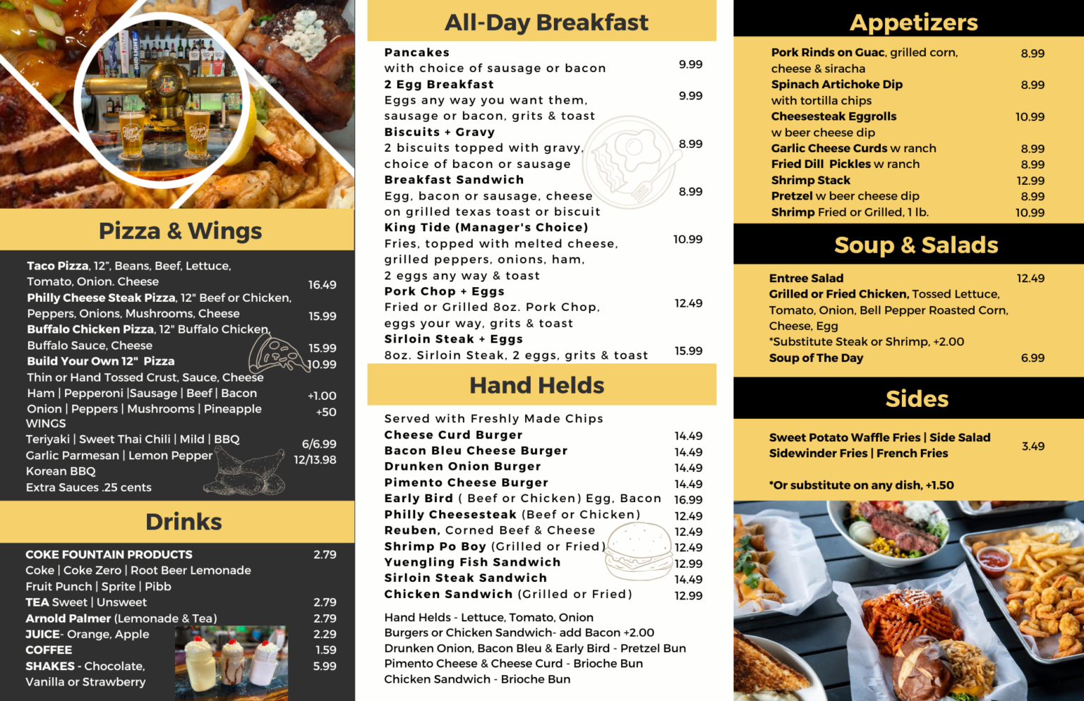 Full Menu – Southern Retreat RV Park